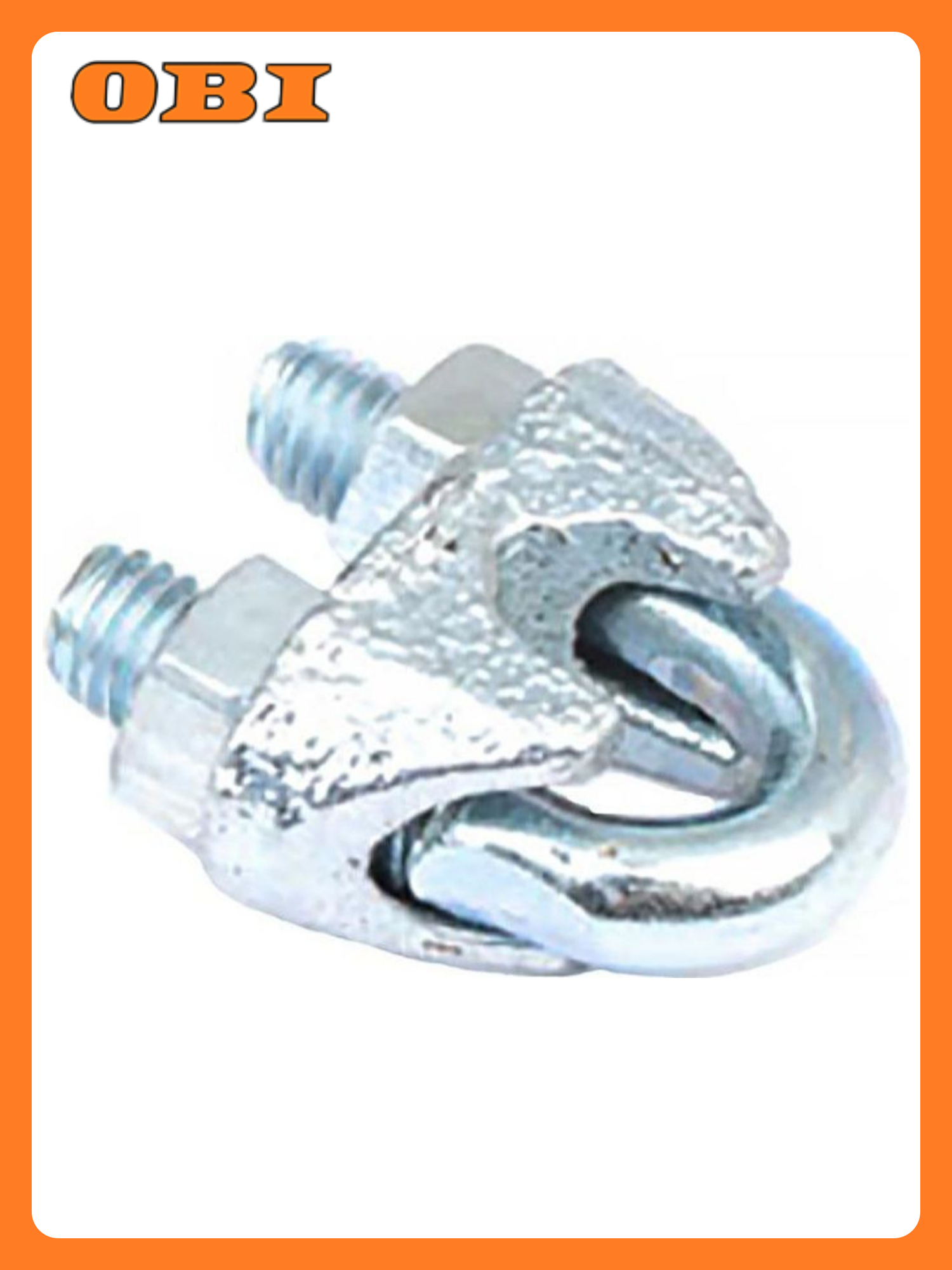 Зажим троса с болтом и гайкой DIN 741 сталь 5 мм 30 г 2 шт