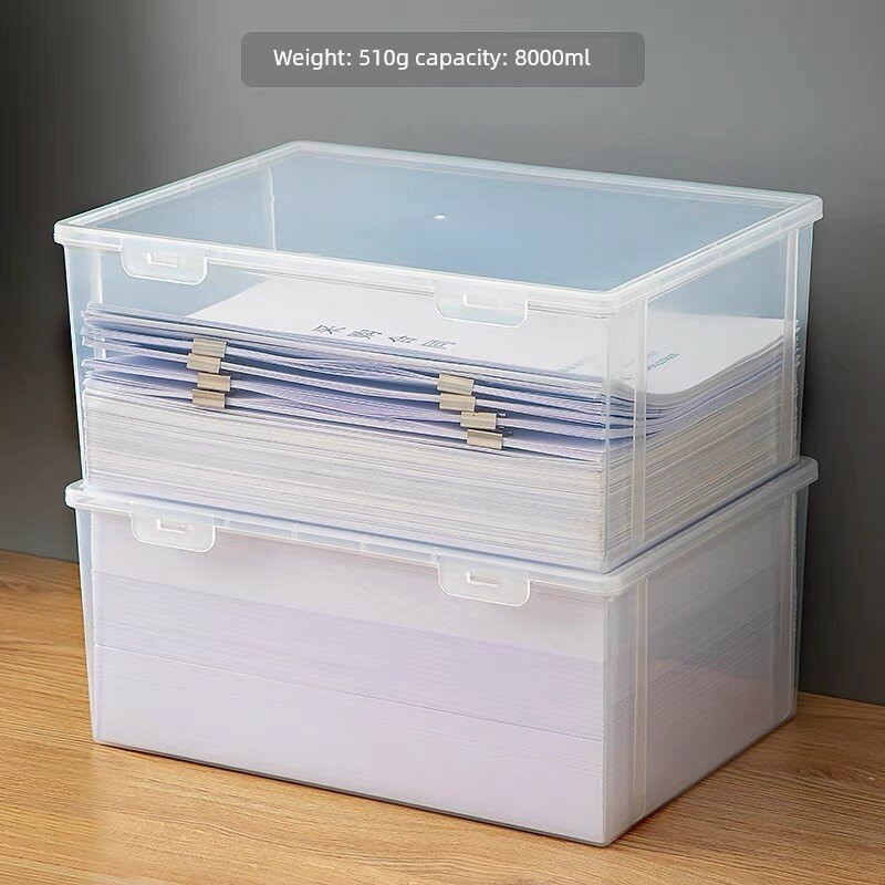 Прозрачный короб для хранения документов формата А3 для бумаги для копирования и печати, студенческих сертификатов,