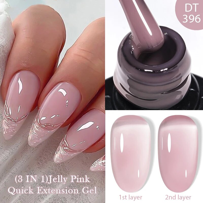 Jelly Pink гель для наращивания ногтей MEET ACROSS Q57455-8
