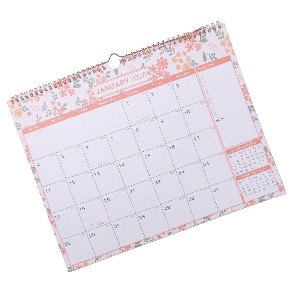 2025-2026 Настенный календарь 18 Месячный Календарь Еженедельный планировщик Подвесной календарь Офисные школьные принадлежности для дома