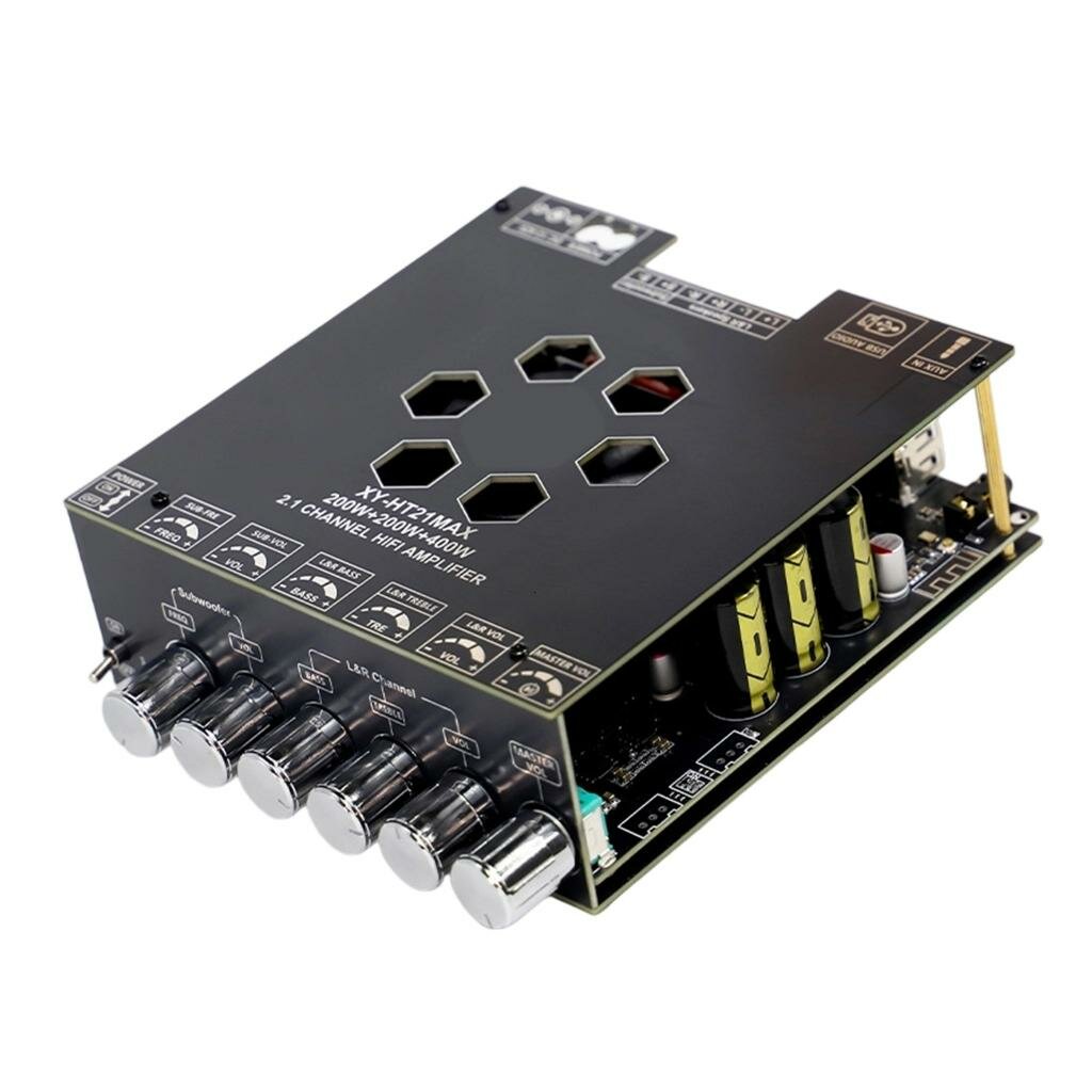 Усилитель 200W + сабвуфер 400W, Интегрированная оболочка