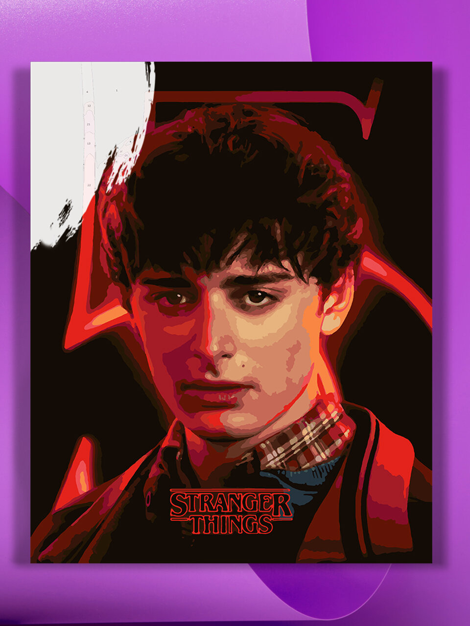 Картина по номерам на холсте Очень странные дела - 5 сезон - Уилл, 30 х 40 см