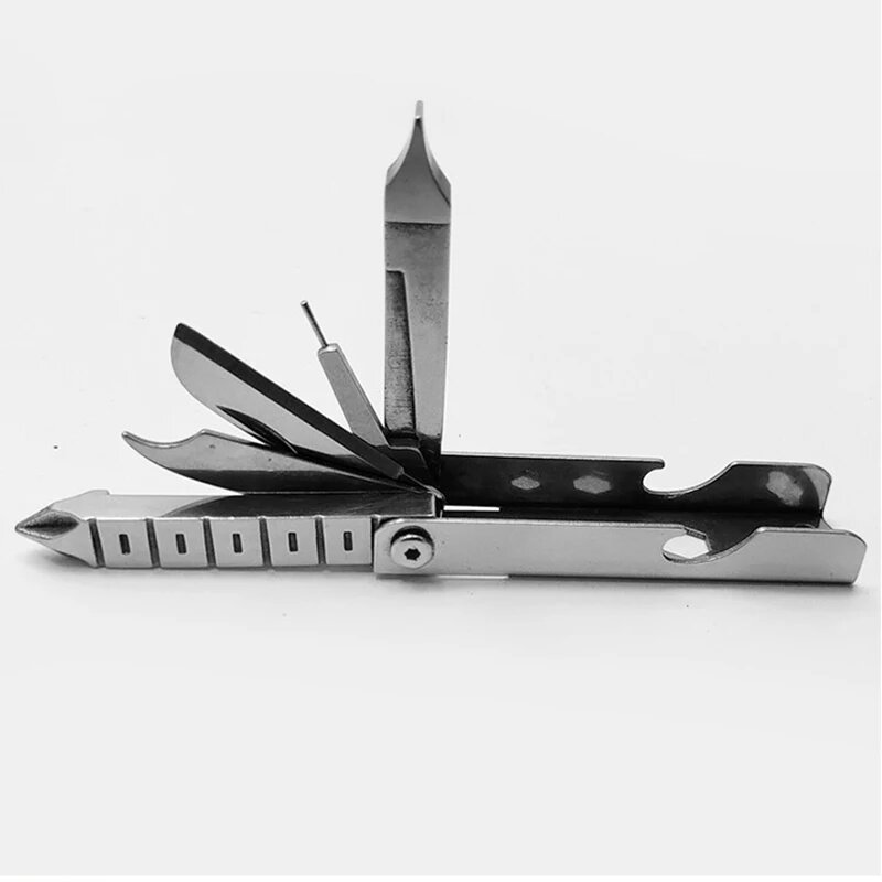 Многофункциональный брелок для ключей отвертка для перекрестных слов мини уличный портативный многофункциональный ремонтный гаджет для повседневного использования Подвесная подставка для телефона Keychai