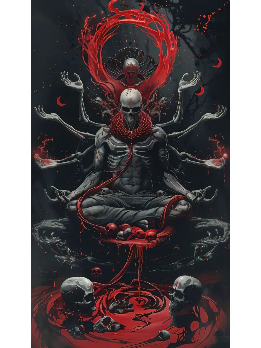 Талисман "Анх - Дьявол"- денежный поток, для привлечения денег, ABS-пластик, 8x5 см