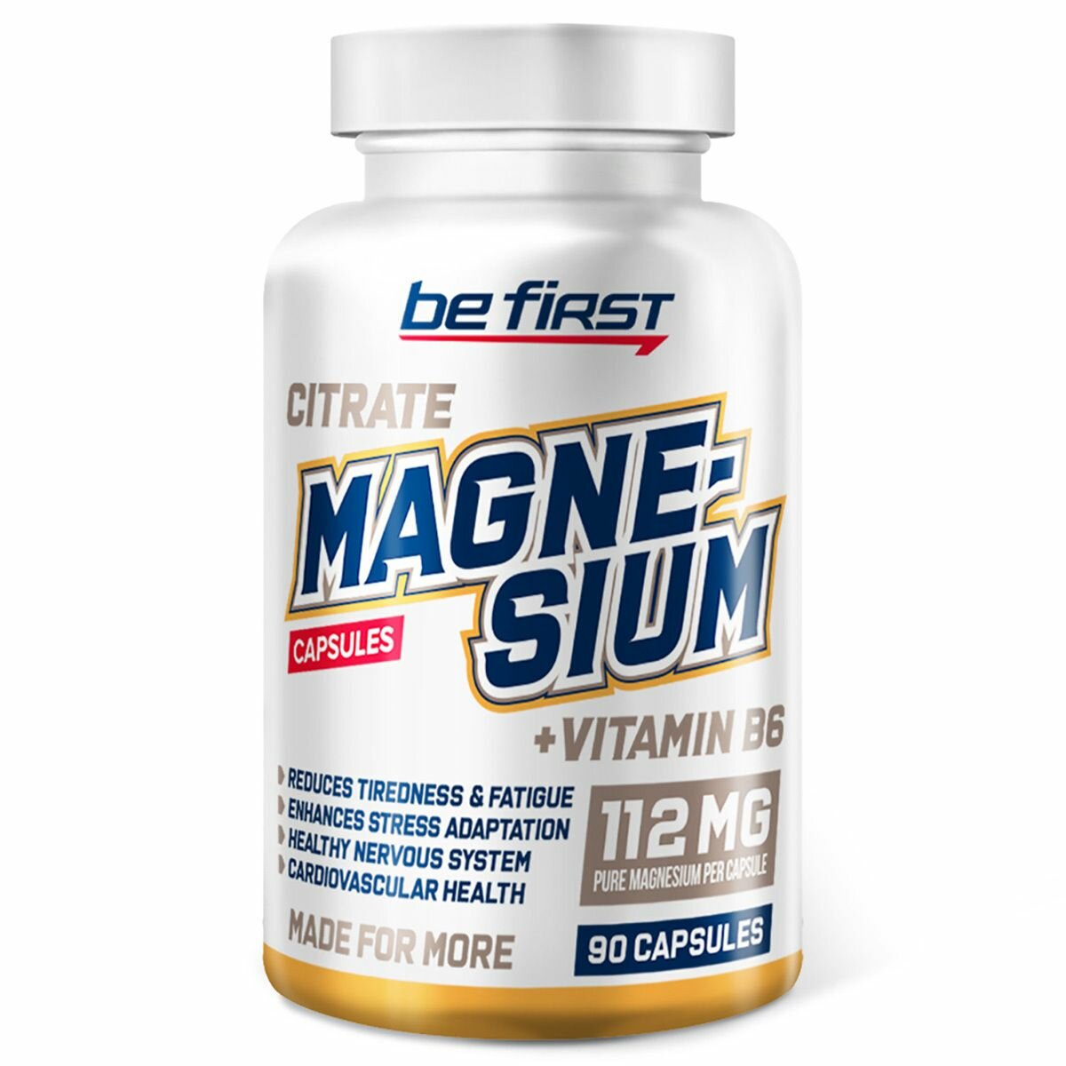 Be First Magnesium Citrate + B6 90 капс.