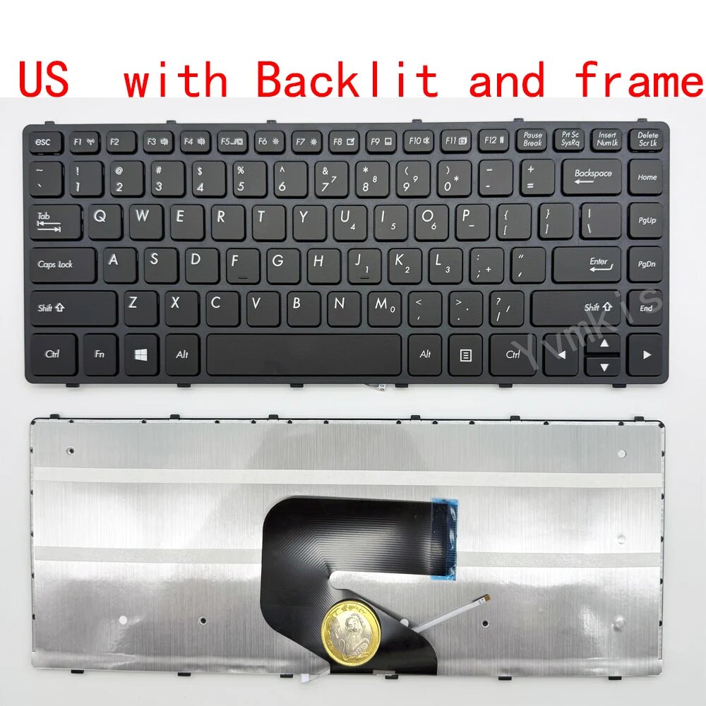 Клавиатура US Backlit для Getac S410 G1 G2 G3
