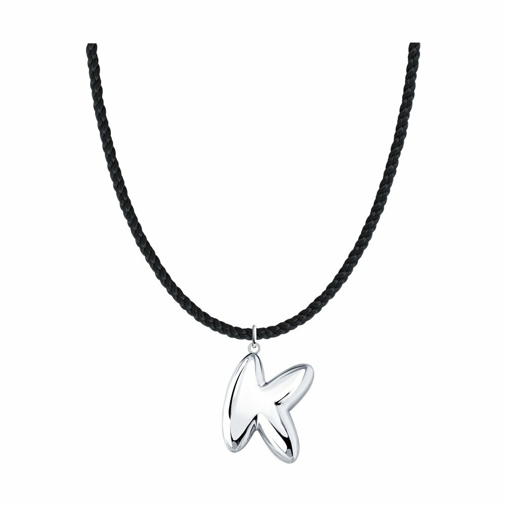 Колье, серебро, 925 проба, родирование