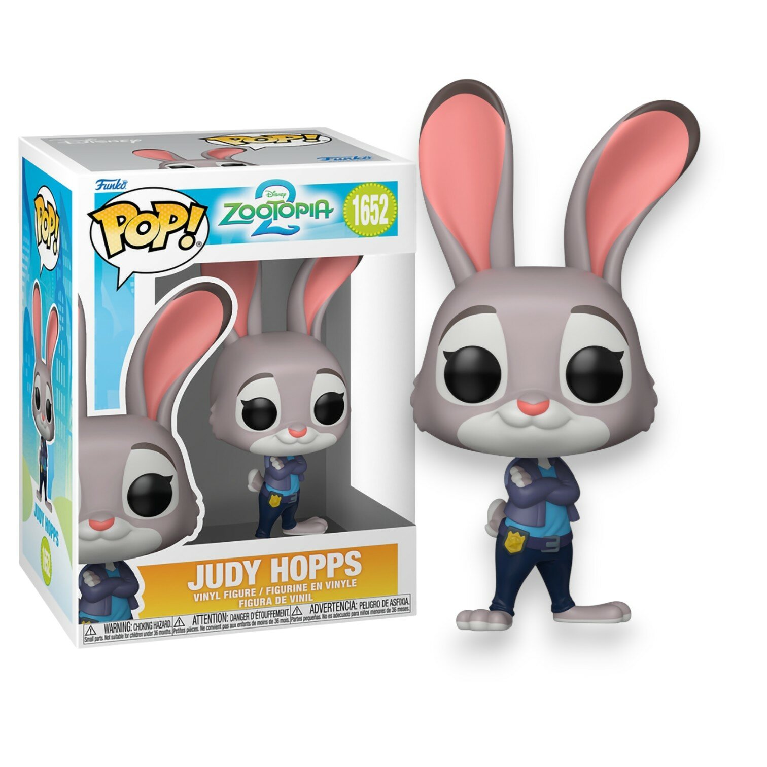 Фигурка Funko Pop! коллекционная Джуди Хоппс "Зверополис 2" 1652, оригинальное издание (Фигурка Фанко Поп)