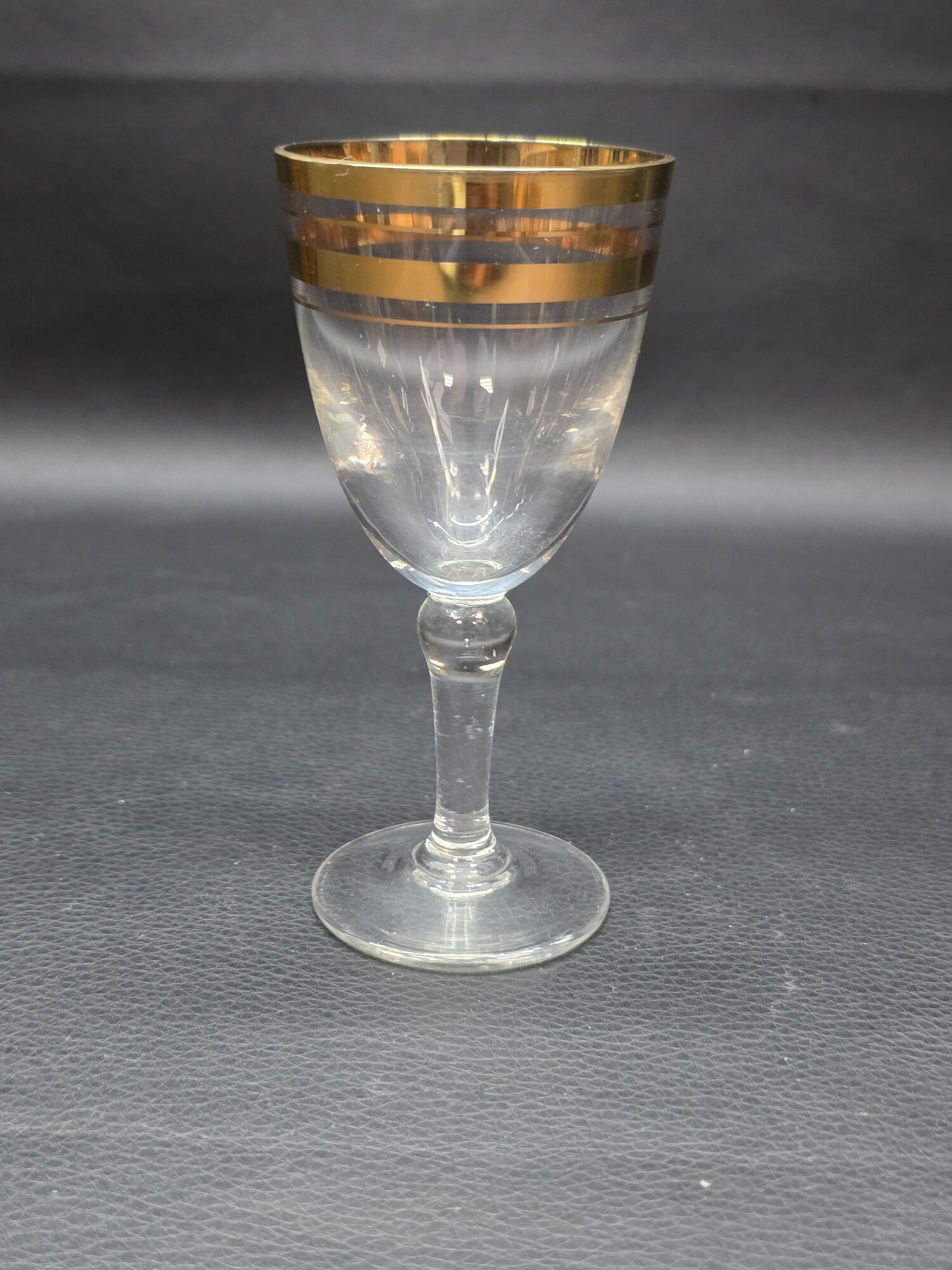 Рюмка Золотые отводы Конус 45 мл стекло СССР