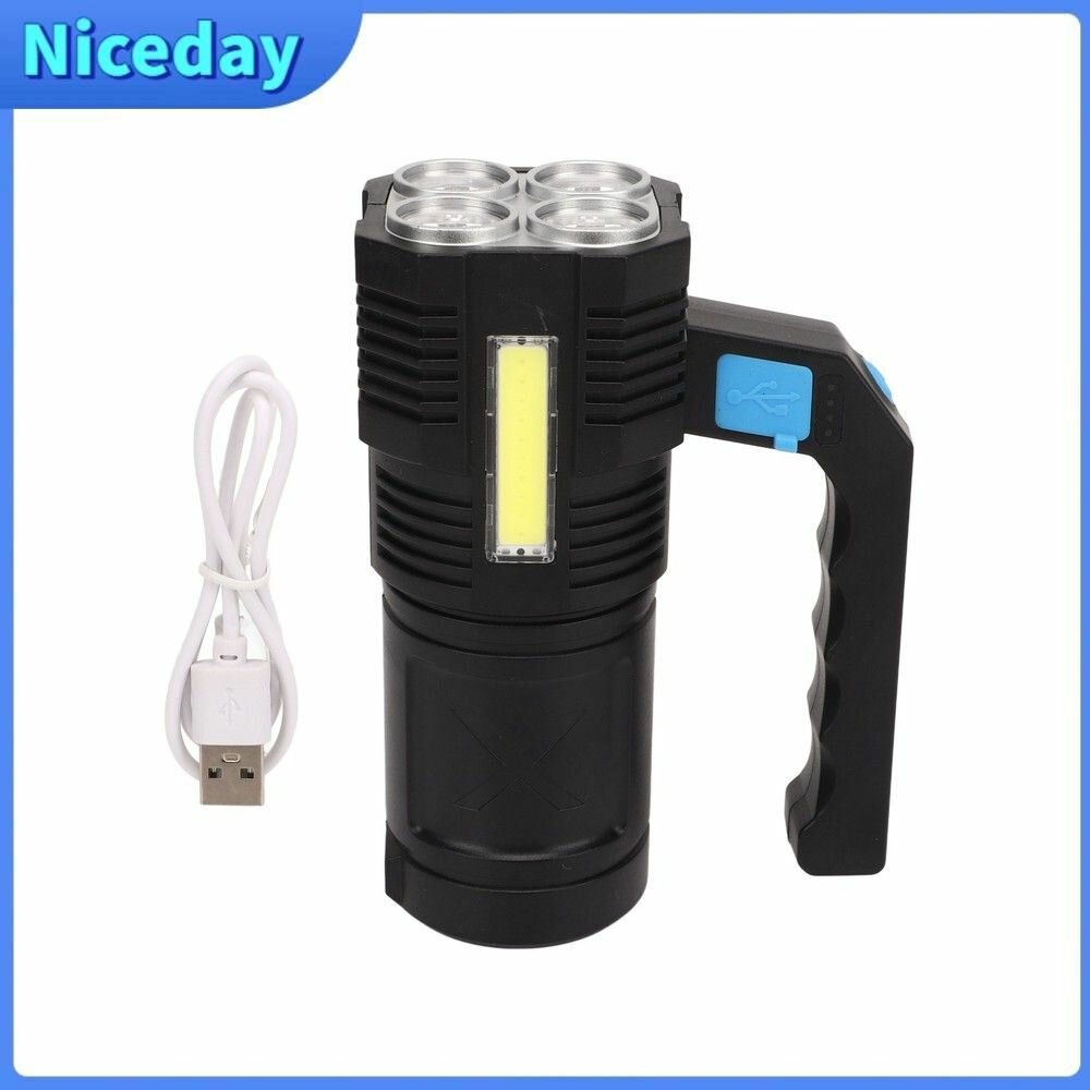 Факел-фонарик, 4 режима, IPX4, водонепроницаемый, из алюминиевого сплава, для наружного использования