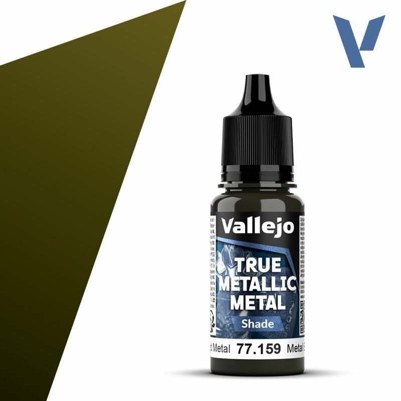 Краска акриловая Vallejo True Metallic Metal Shade Aged Metal 77.159