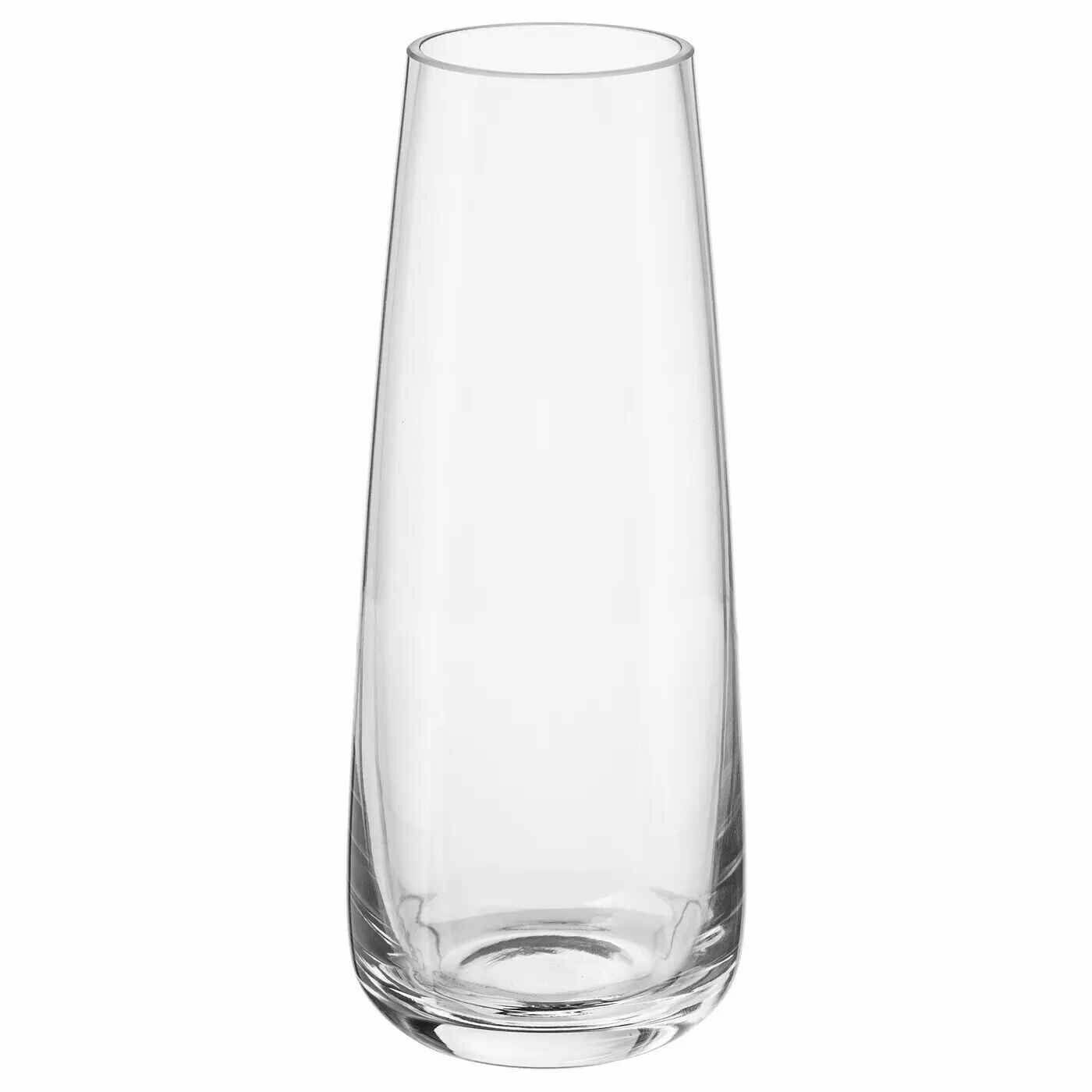 Ваза IKEA BERAKNA, из стекла, 15х6см, прозрачная, 1шт