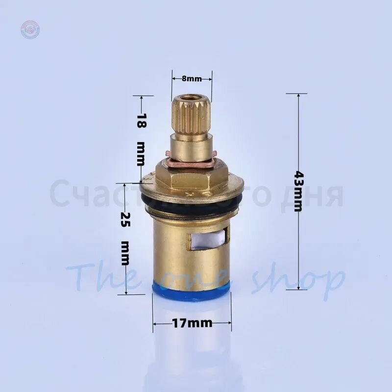 Кран-букса 1/2 дюйма под квадрат, 90 , латунная, керамическая, для смесителя, ремонтный комплект, долговечная арматура