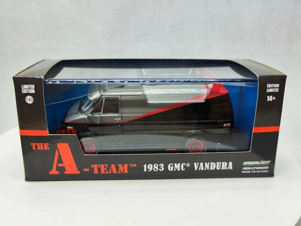Green Light 1:43 1983 GMC Vandura-A-Team , Сплавная модель автомобиля, подарки для мальчиков, коллекционные хобби, подарки на день рождения
