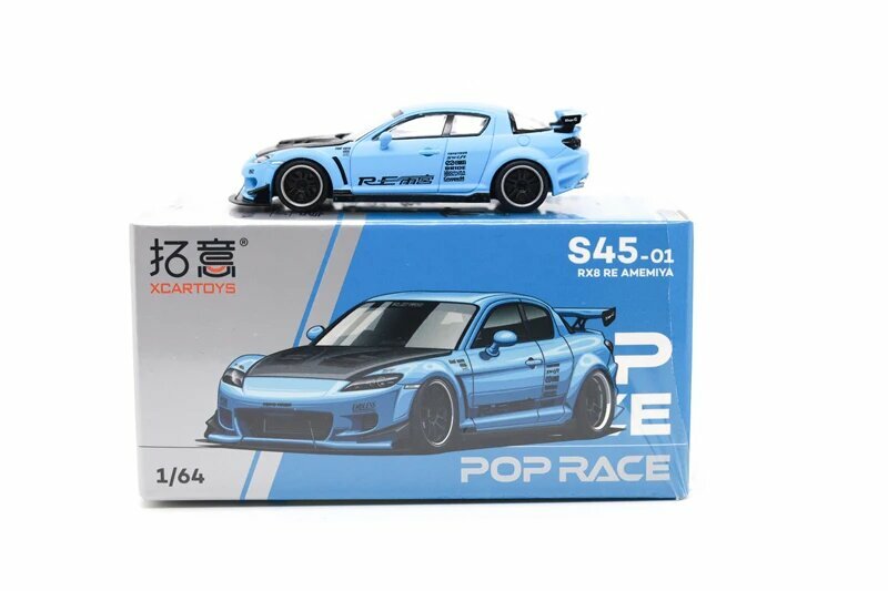 Xcartoys Pop Race 1:64 голубой автомобиль RX-8