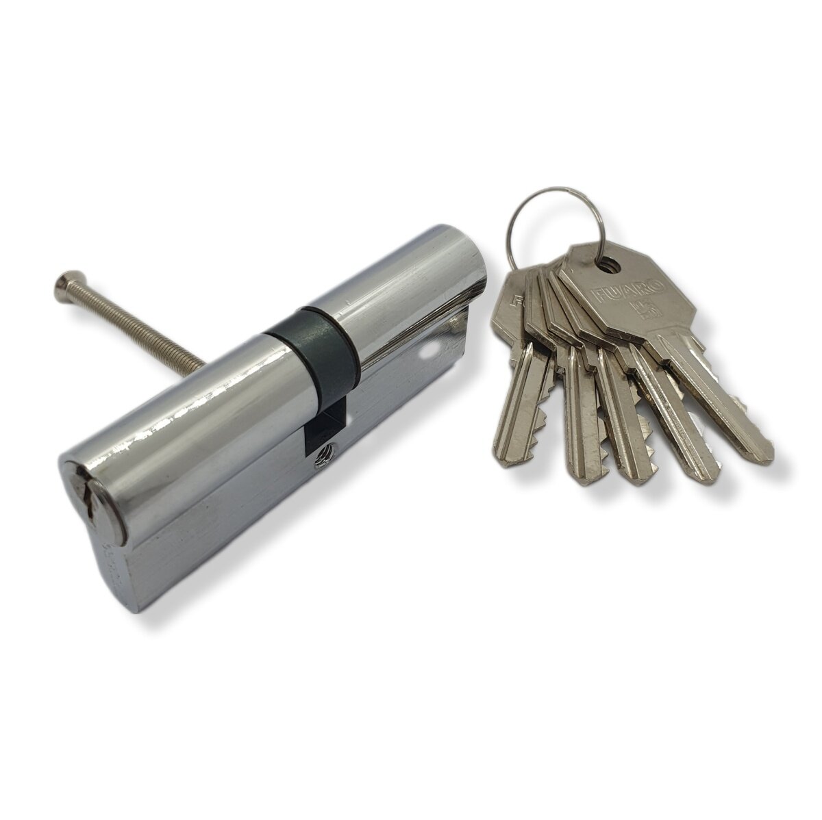 Цилиндровый механизм 100 CA 80 mm (35+10+35) CP хром 5 кл.