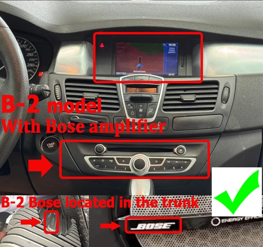 Авторадио для Renault Latitude/Laguna 3 (2011-2015), 7" B-2 fit Bose 4G 64G