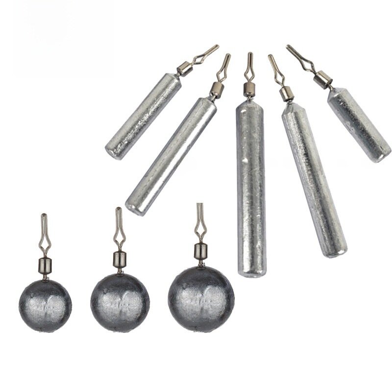 Круглый Luya свинцовый кулон бутик для рыбалки свинцовый длинный свинцовый стержень свинцовый цилиндрический свинцовый