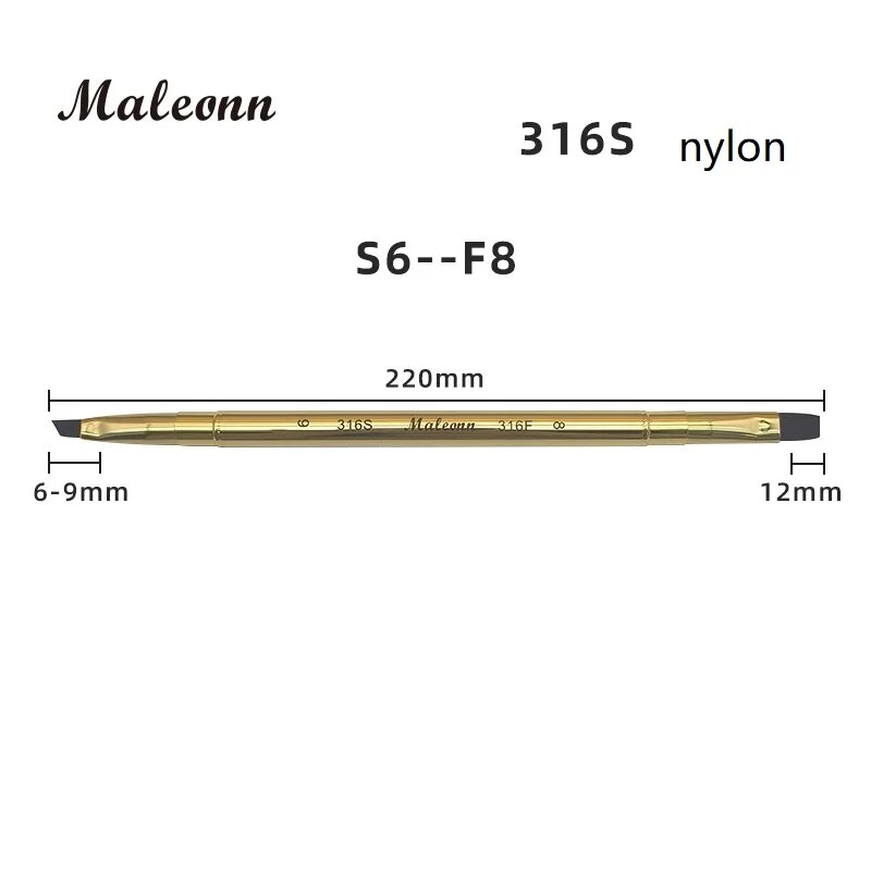 Maleon Двойная кисть для рисования 316 S6-F8