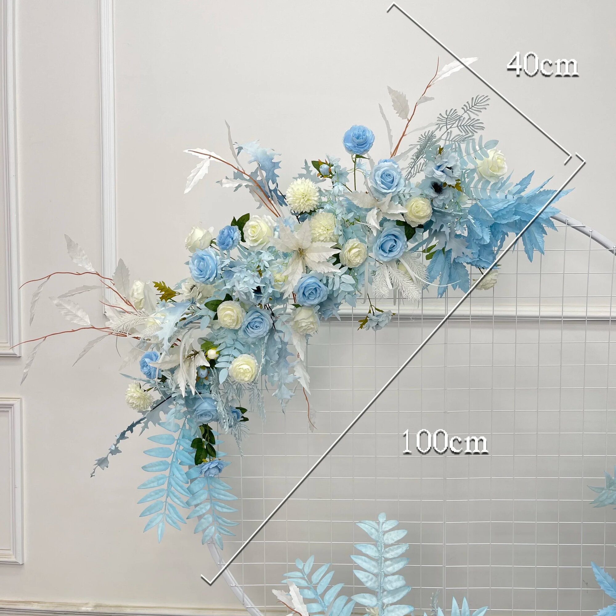 Свадебная арка из искусственных цветов Lucky flower blue A