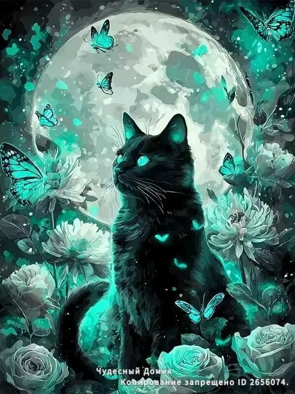 Алмазная мозаика светящаяся(Новинка с 5D-светящимся эффектом), 30х40 см, Рама в комплект не входит