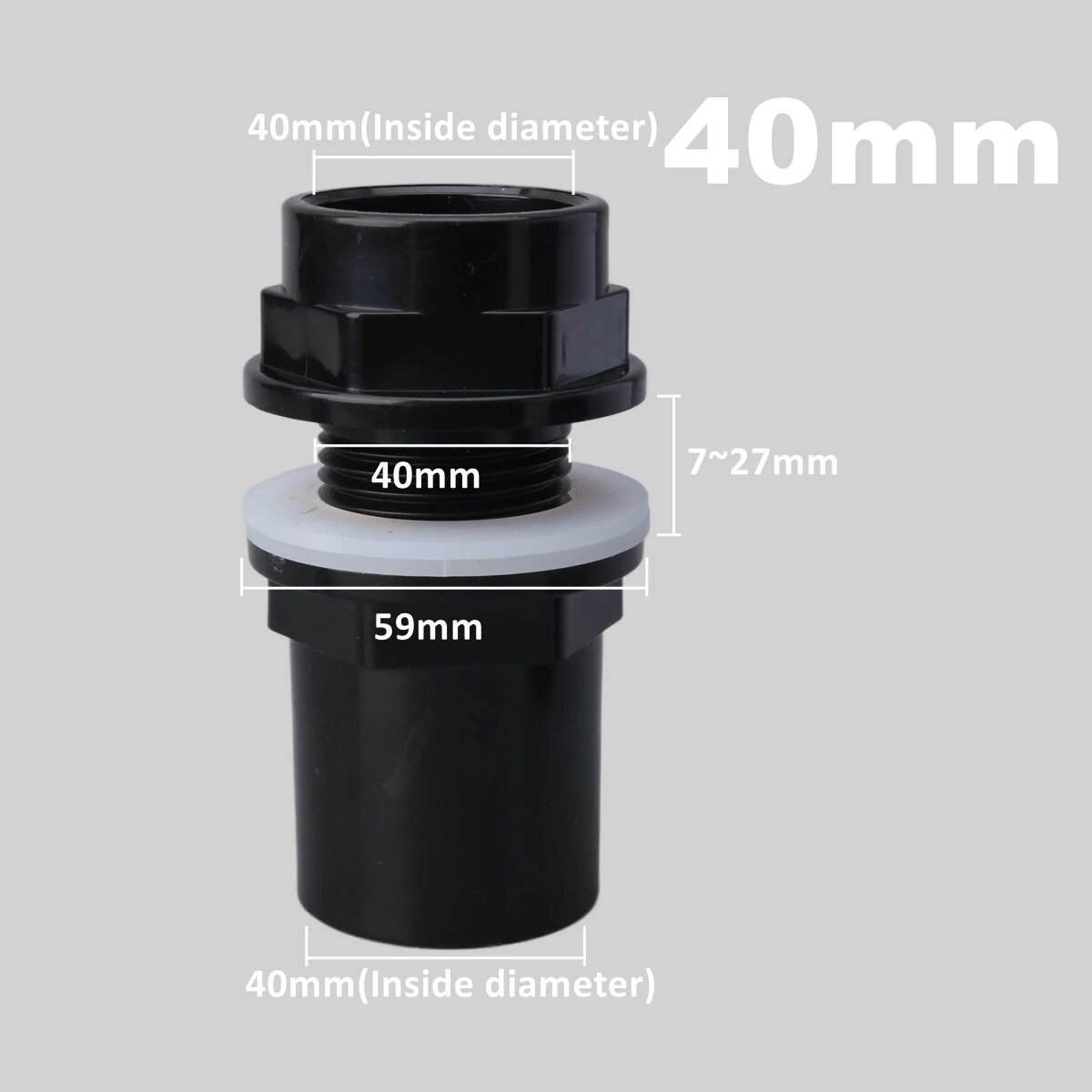 1 шт. 20 ~ 50 мм соединения для труб из ПВХ, соединители для аквариума, соединения для сливных труб для аквариума, садовые фитинги для орошения, резервуар для воды