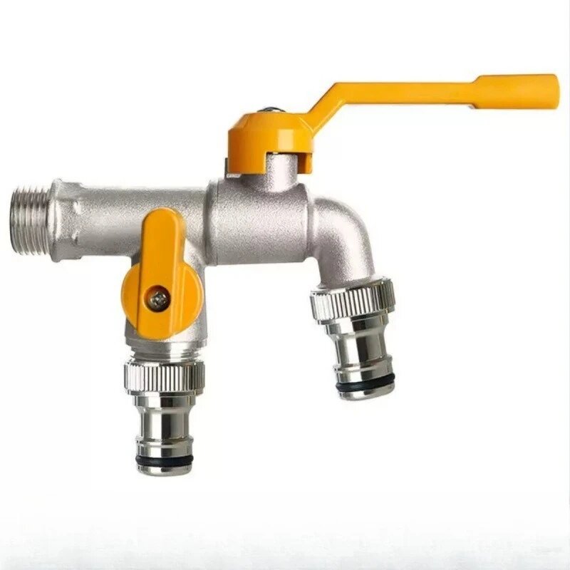 Шаровой кран для полива Silver-Double output