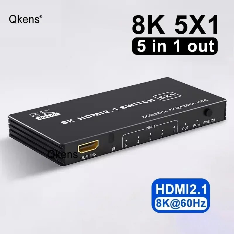 8K 5x1 HDMI 2.1 Switch 8K@60Hz
