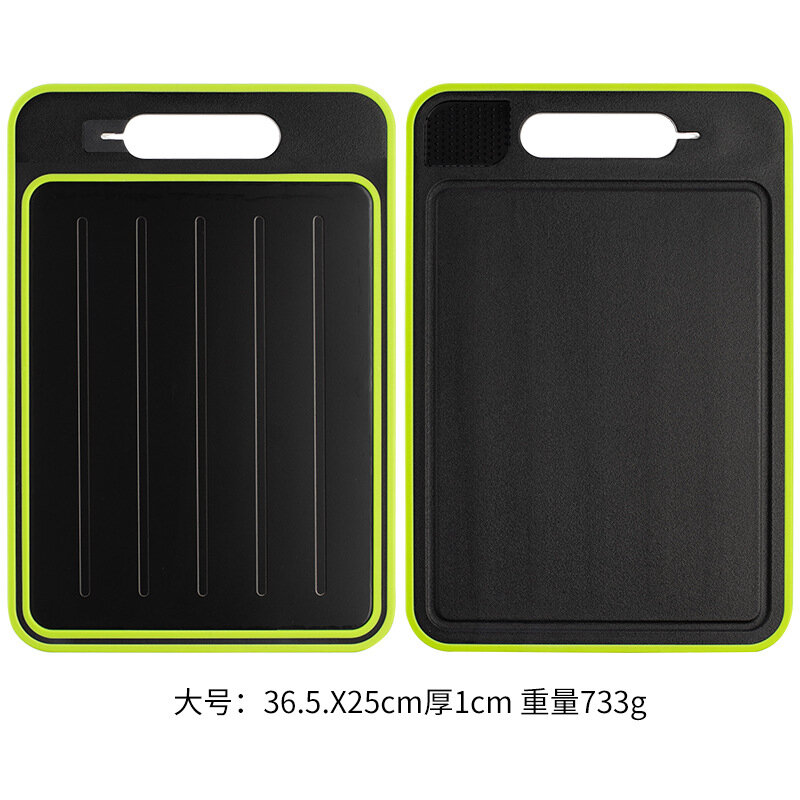 Доска для резки из алюминиевого сплава с распылением краски, двусторонняя, многофункциональная, с точилкой для ножей и измельчителем чеснока