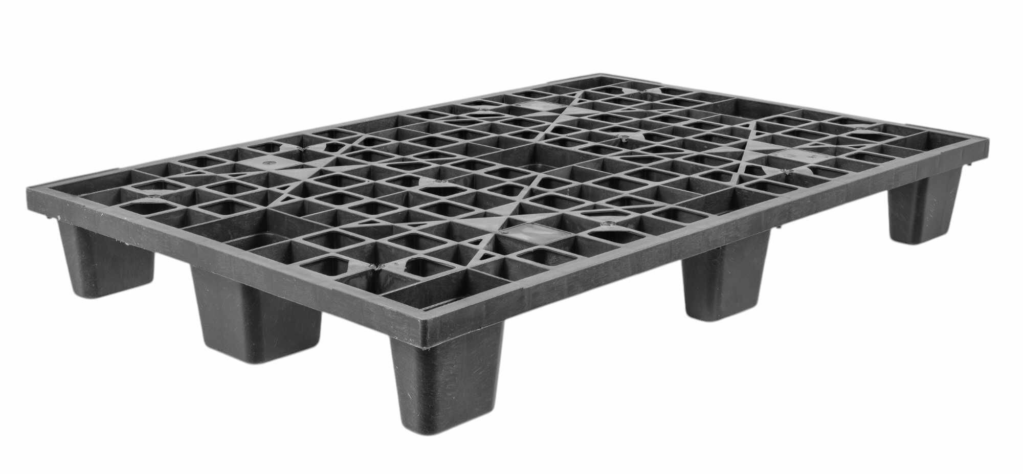 Паллет Gigant 1200x800x160 вкладываемый на ножках чёрный 34227