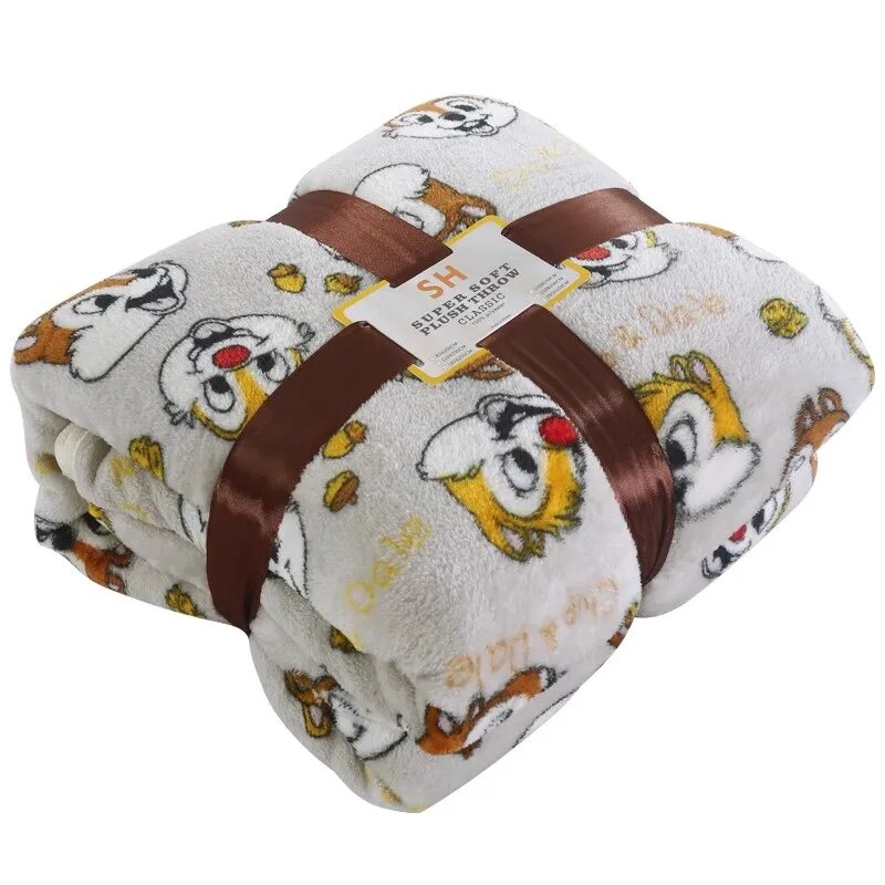Плед MINISO Белка и Белка, микрофибра, 130x160 см