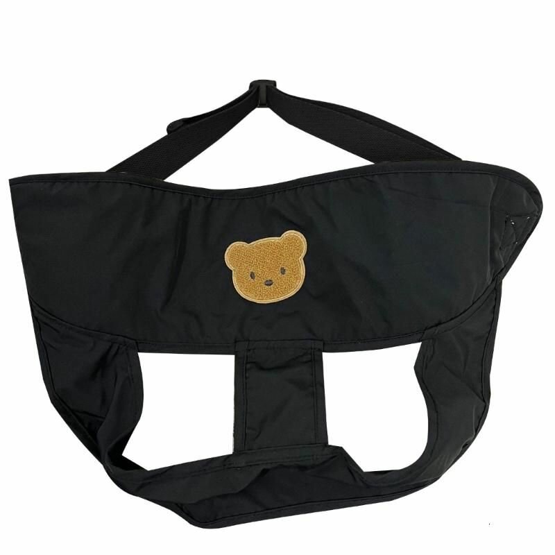 Портативный ремень безопасности для детского стульчика, моющаяся ткань, для детей, черный медведь