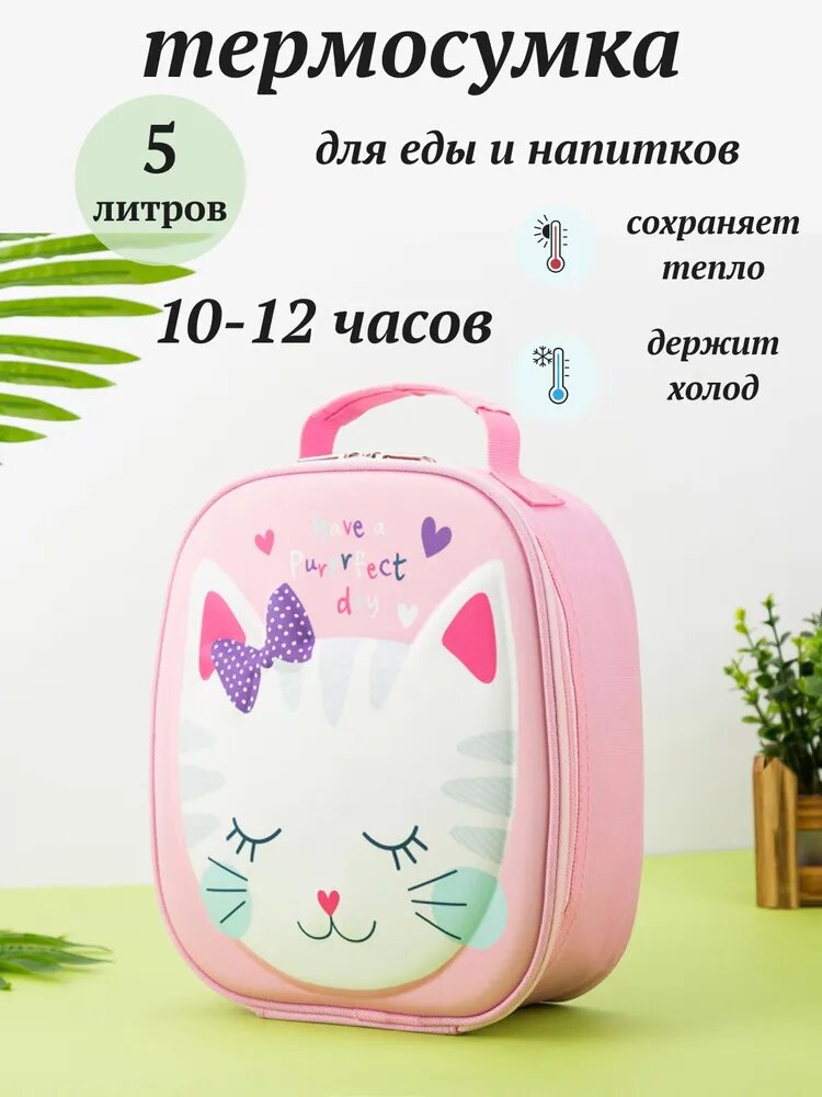 Термосумка для ланч бокса, сумка холодильник, термосумка для обеда детская