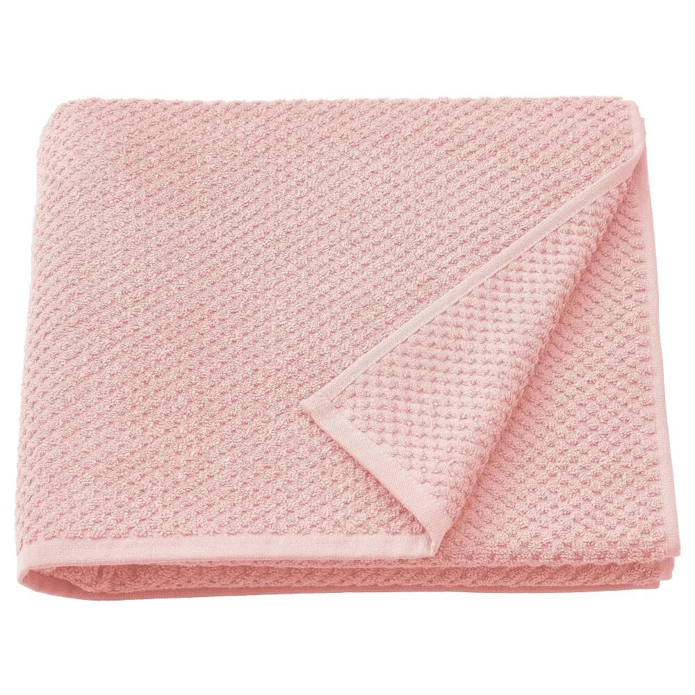 IKEA Полотенце для ванной GULVIAL, Хлопок, 70x140 см, розовый, 1 шт.