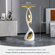 Напольное интерьерное украшение Dancing Life из смолы 30x30x70 см золотисто-бело...