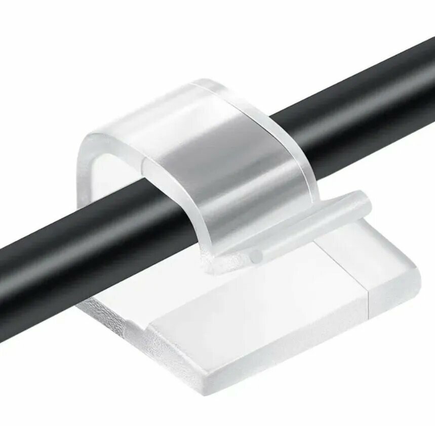 Держатель для проводов, органайзер для проводов, клипсы для кабелей, набор из 10 шт, прозрачный