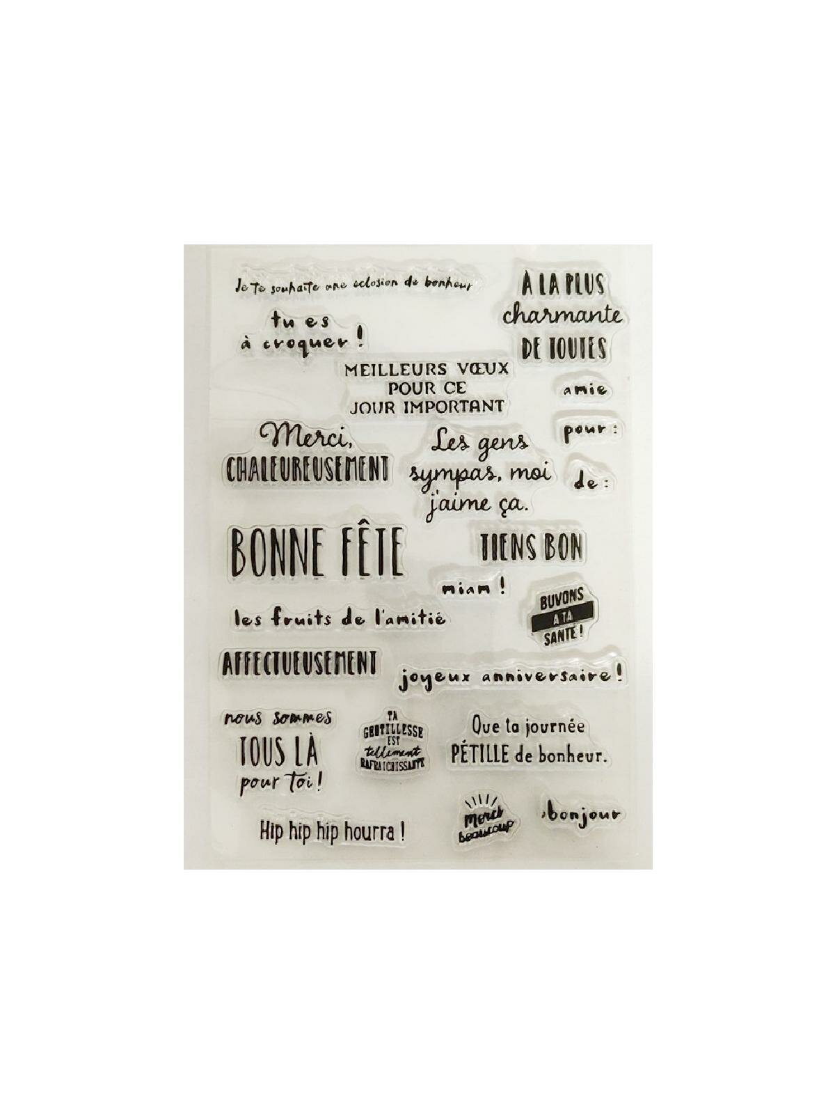 Изысканный французский прозрачный силиконовый штамп, Декоративная прозрачная печать для детей