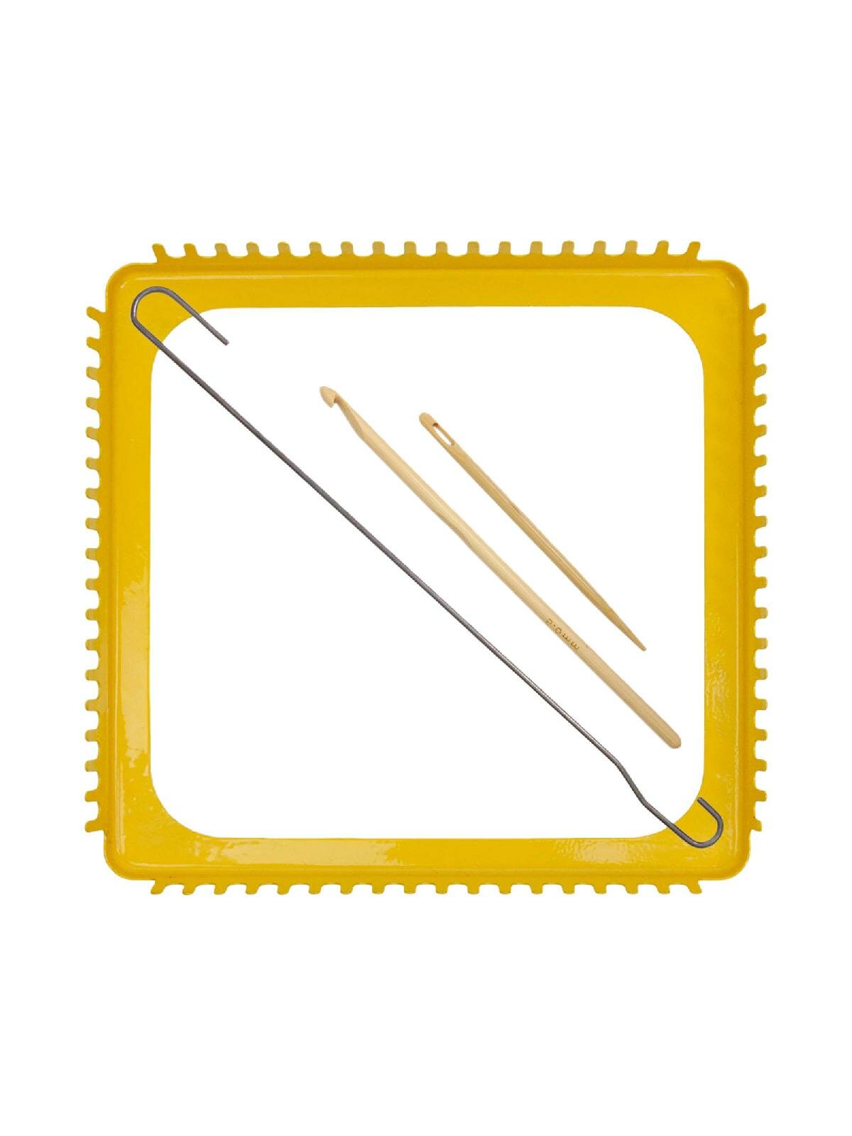 Металлическая ткацкая рама с 18 зубцами, доска для ткачества Granny Sqaure для рукоделия