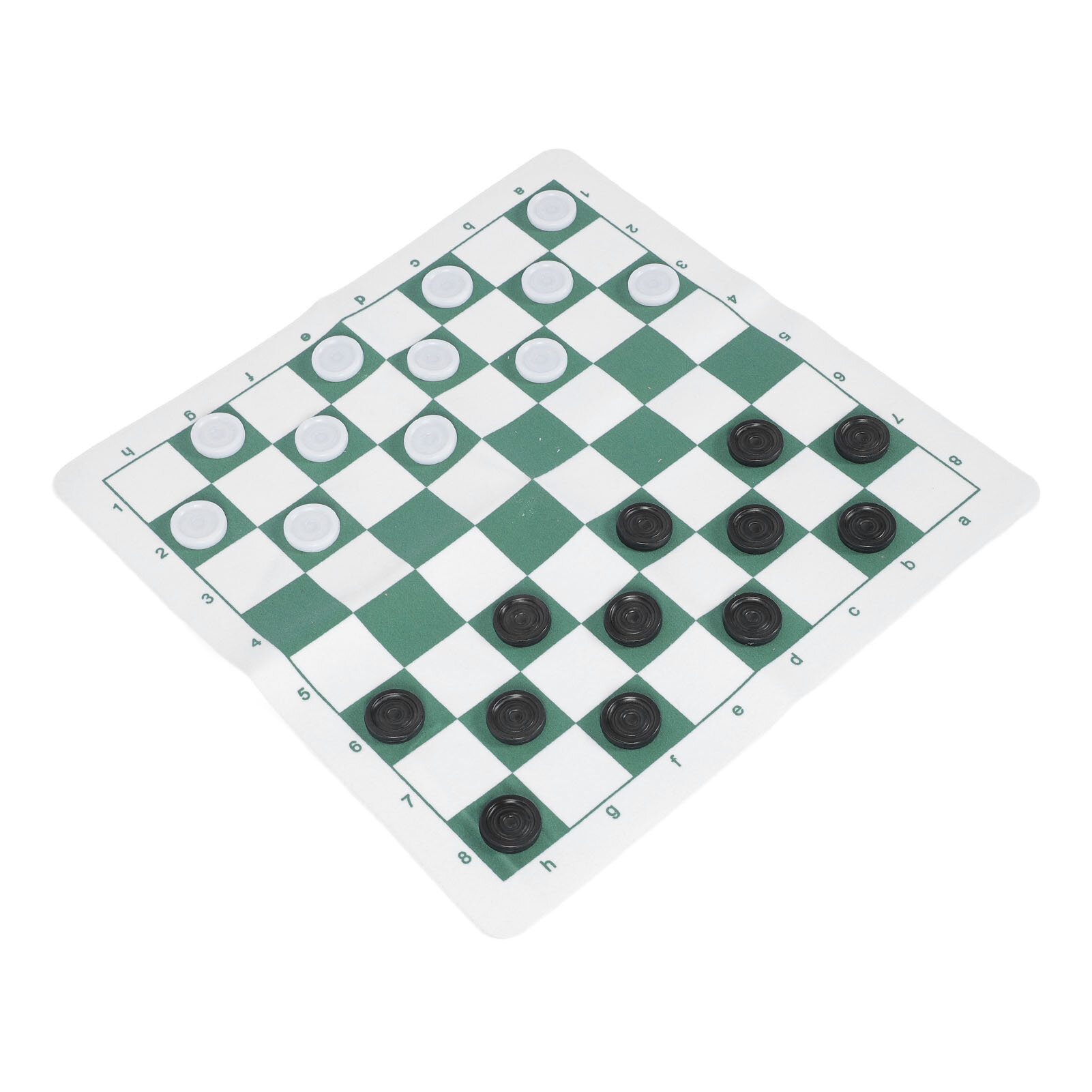 Набор шашек обучающая портативная складная PU кожаная доска шашки настольная игра для детей взрослых зеленый