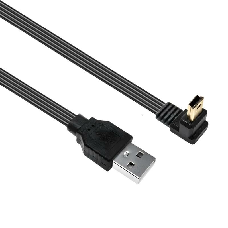 Угловой кабель USB 2.0 — Mini USB, 0.2m - Наклонись