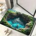 Коврик придверный "3D", 60 см x 90 см, 3D эффект, полиэстер, синий