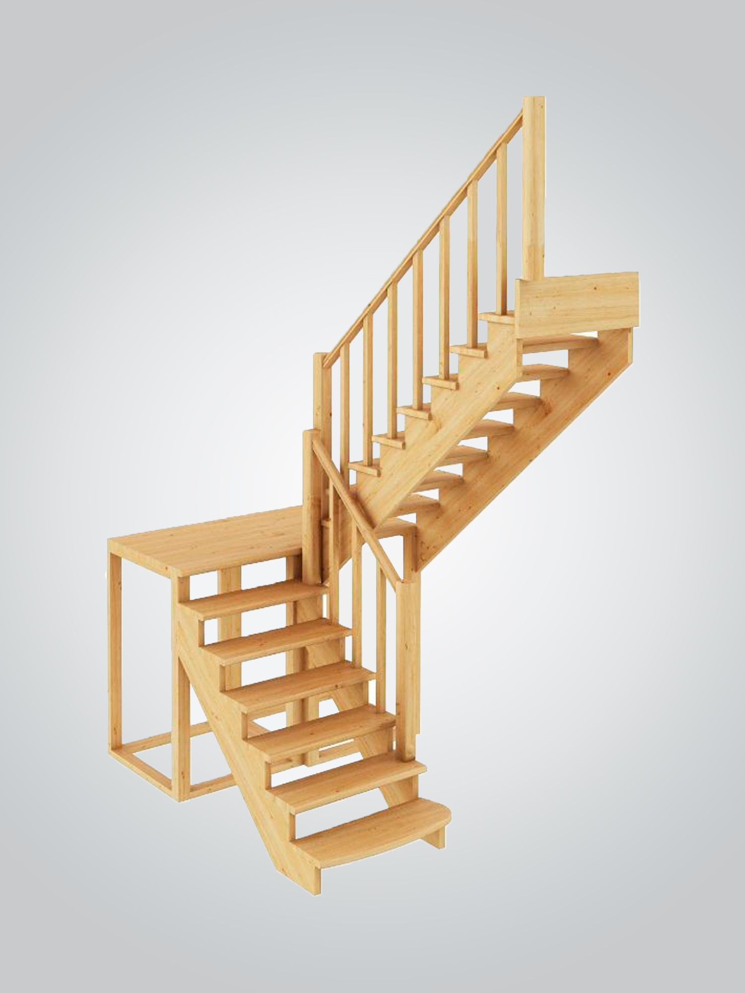 Лестница на второй этаж К-004м/3 Правая