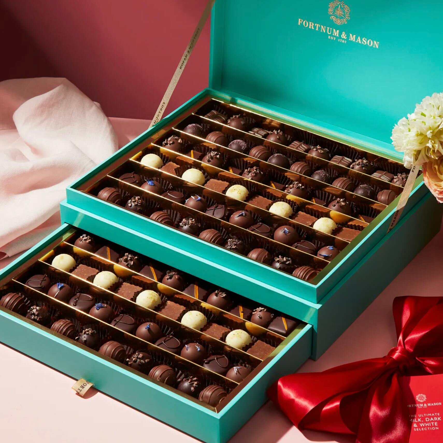 Набор шоколадных конфет Fortnum&Mason ассорти в 2 уровня, 1.5 кг