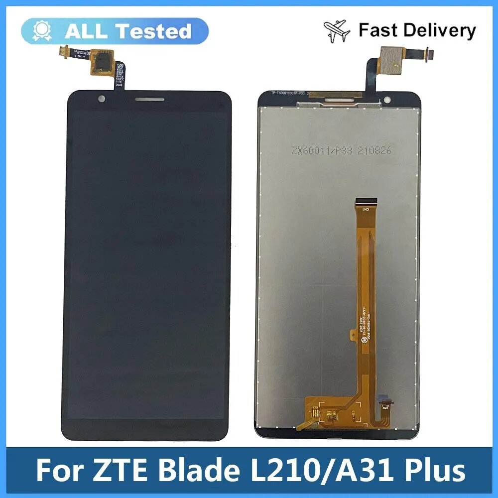 Дисплей для ZTE Blade L210/A31 Plus, дисплей в сборе с сенсорным экраном, черный , содержать инструментов+ клей B7000
