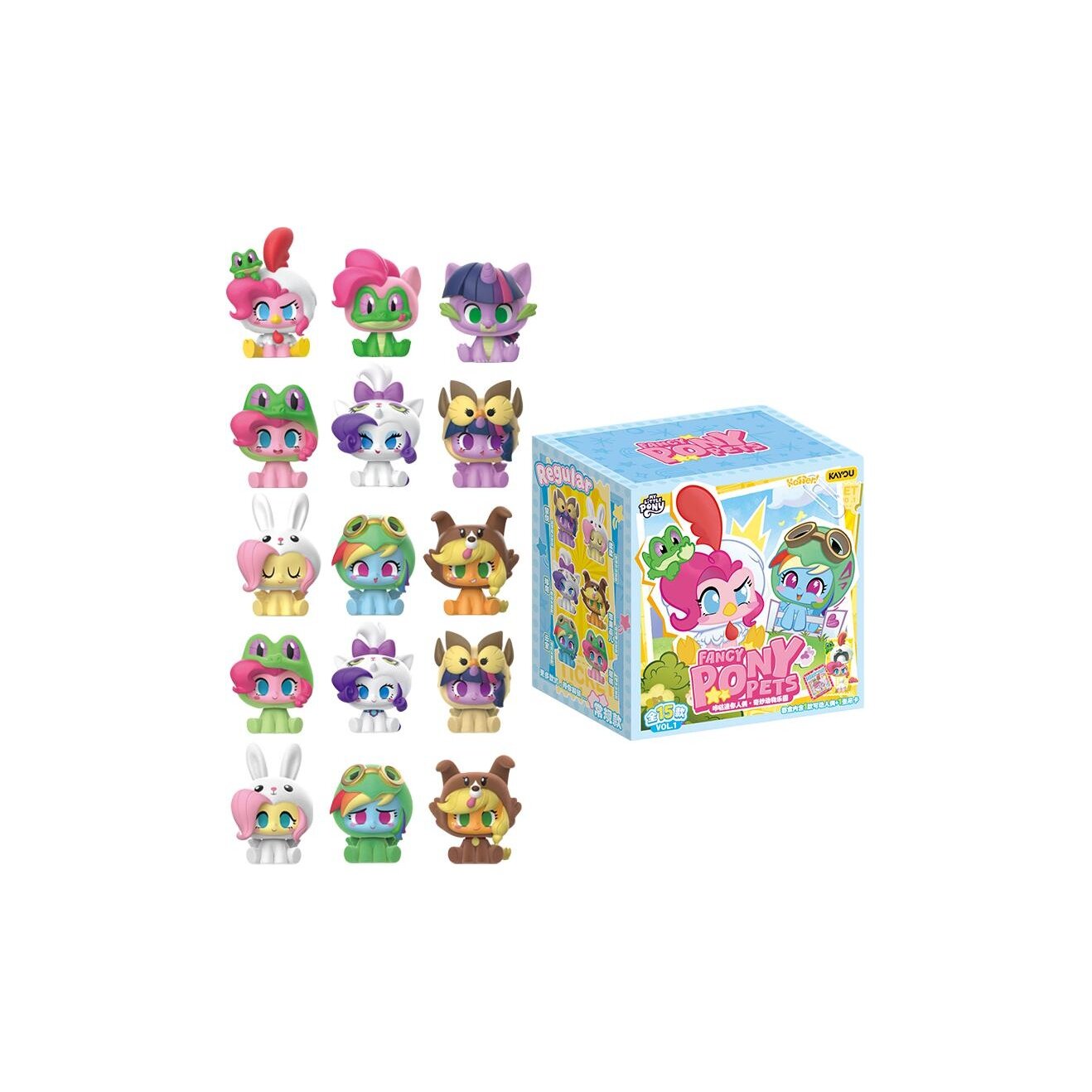 KAYOU My Little Pony Collection Kda MINI DOLL Volume 1 Слепые коробки 1 слепой бокс Целая коробка 6 шт