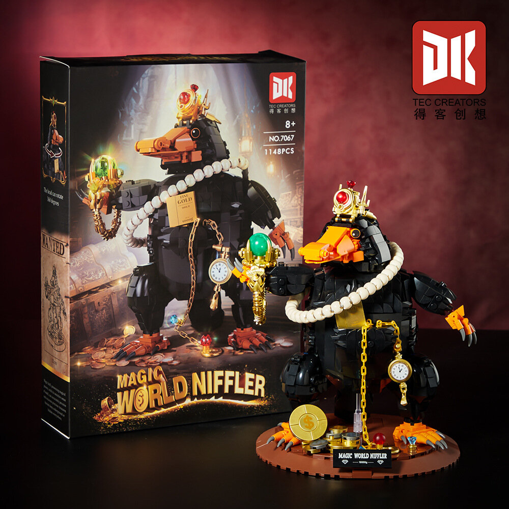 Chuangxiang 7031 Дракон и стражник сокровищ Ведьма Башня Строительные блоки Творческая сборка Игрушка в подарок