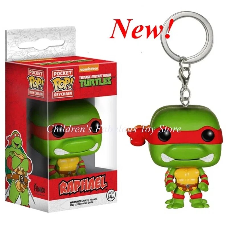 Funko Pop! Keychain Черепашки Ниндзя: Рафаэль, цвет 8