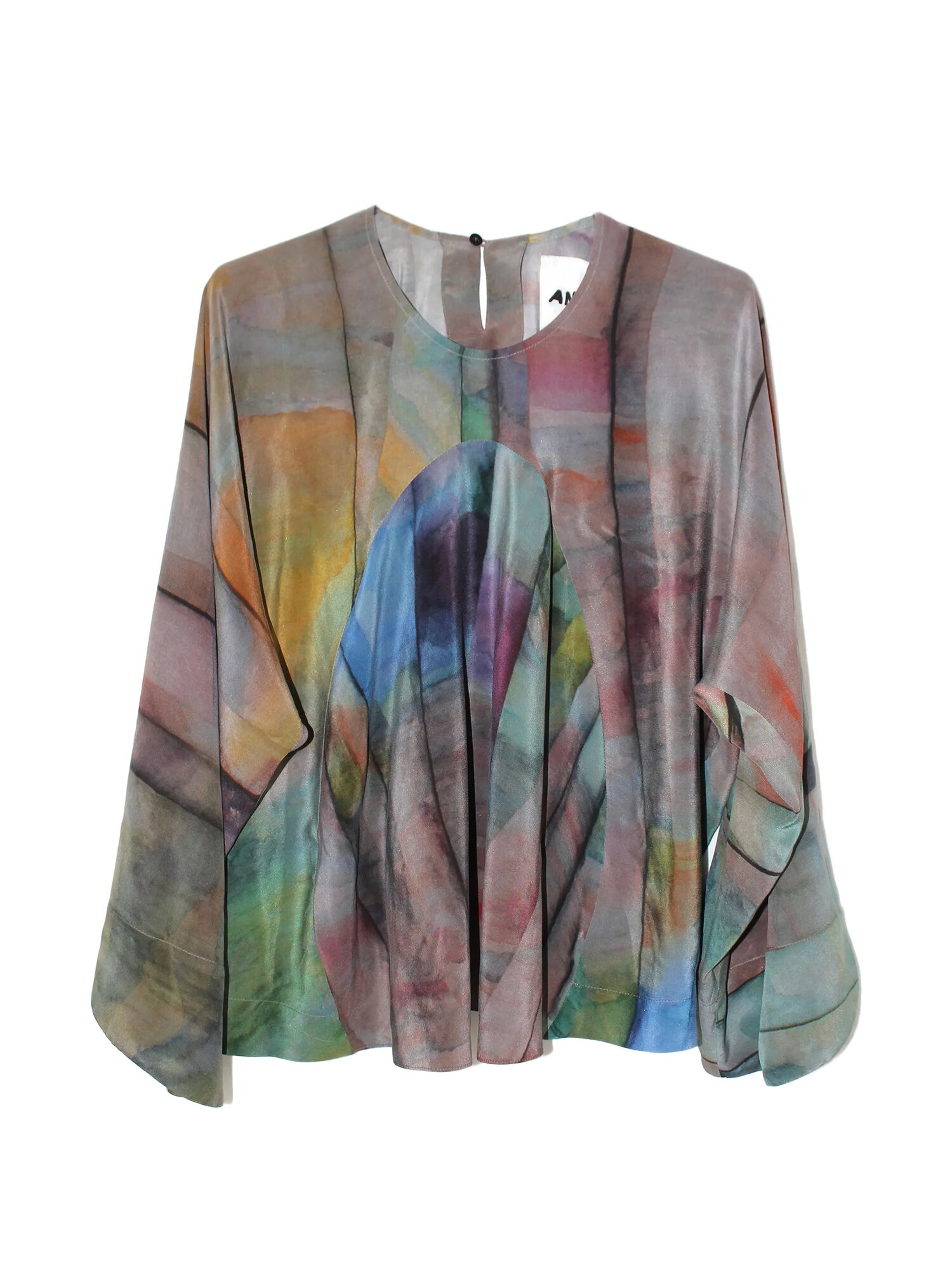 Блуза Printed silk blouse