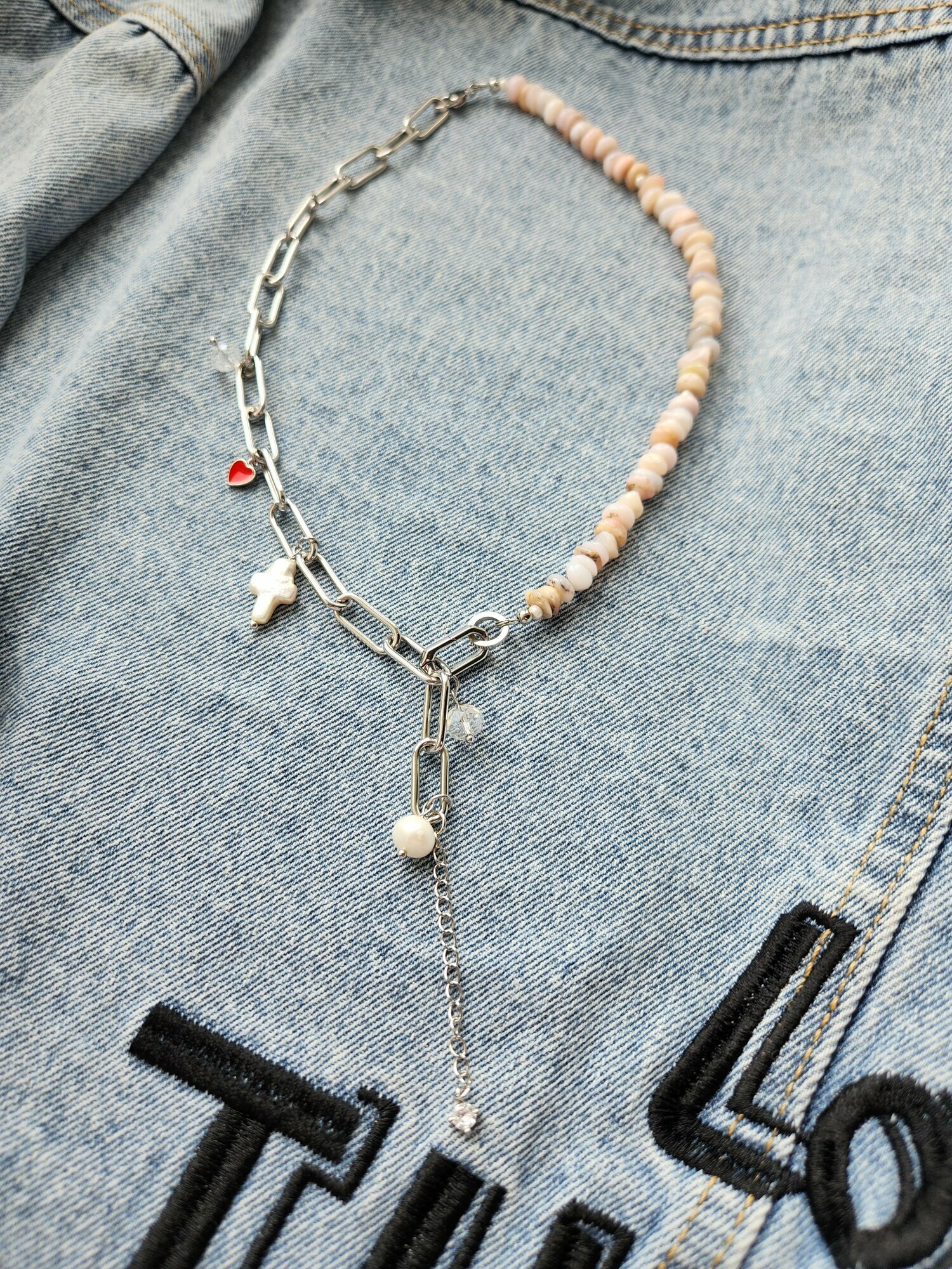 Колье, опал