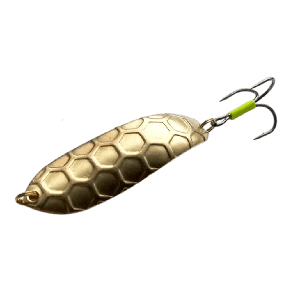 Блесна колеблющаяся Таймень соты латунь - размер 7.5 см (тол. 2 мм)
